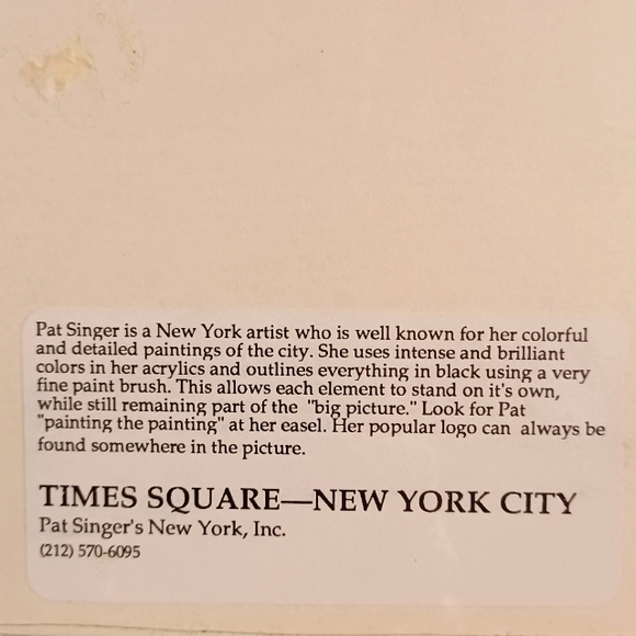 Pat Singer | Art | Pat Singer Times Square Watercolor Print X8 Ready ...